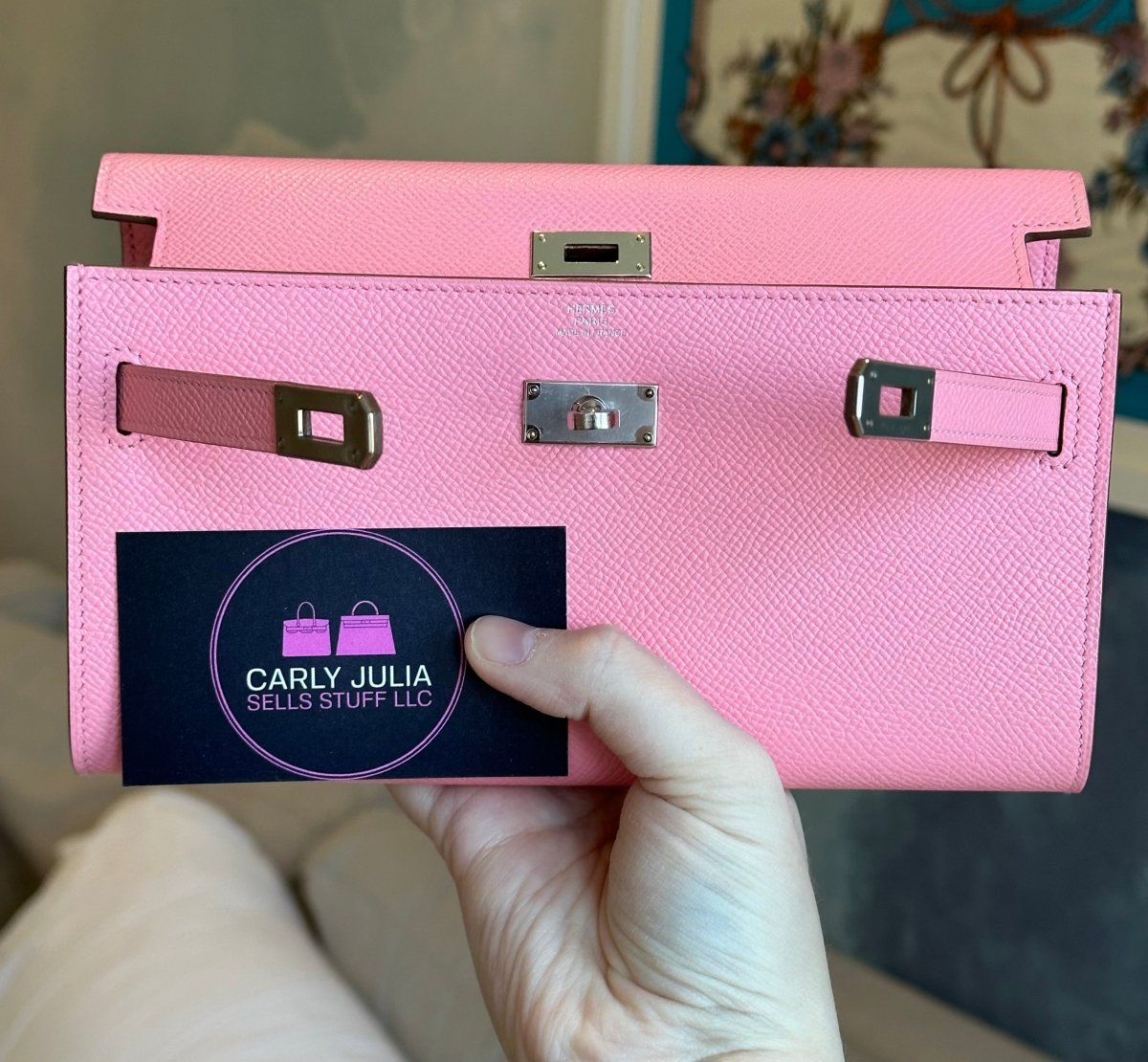 Hermes Kelly To Go Wallet Rose Confetti PHW – Carly Julia Sells Stuff, LLC